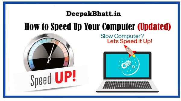 How To Speed Up Your Computer Simple Tips