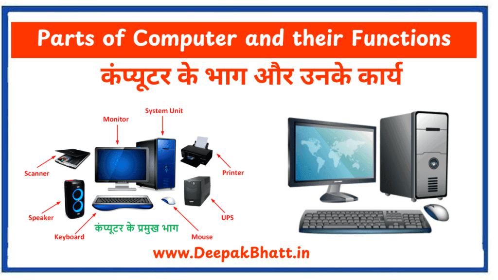 Parts of Computer and their Functions in Hindi (2026)